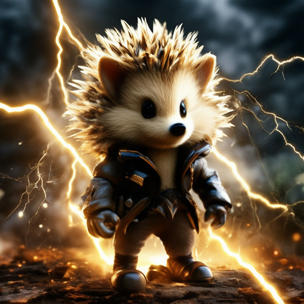 "⚡️⚡️Lightning Hedgehog⚡️⚡️ Lightning, Sparks,Hedgehog consists of fog ...