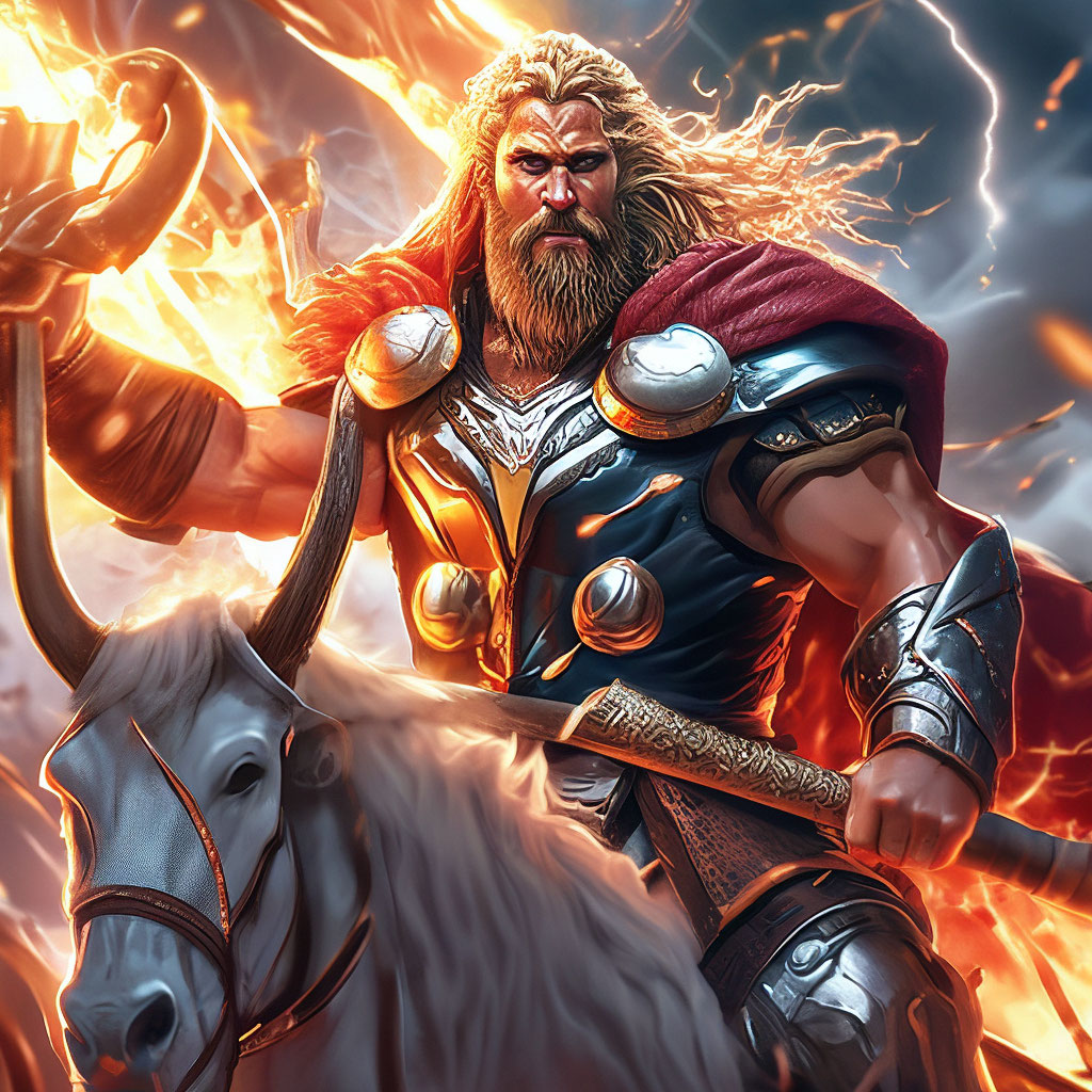 "Thor b.o.g. of thunder, defender of Aces and people, Scandinavian ...
