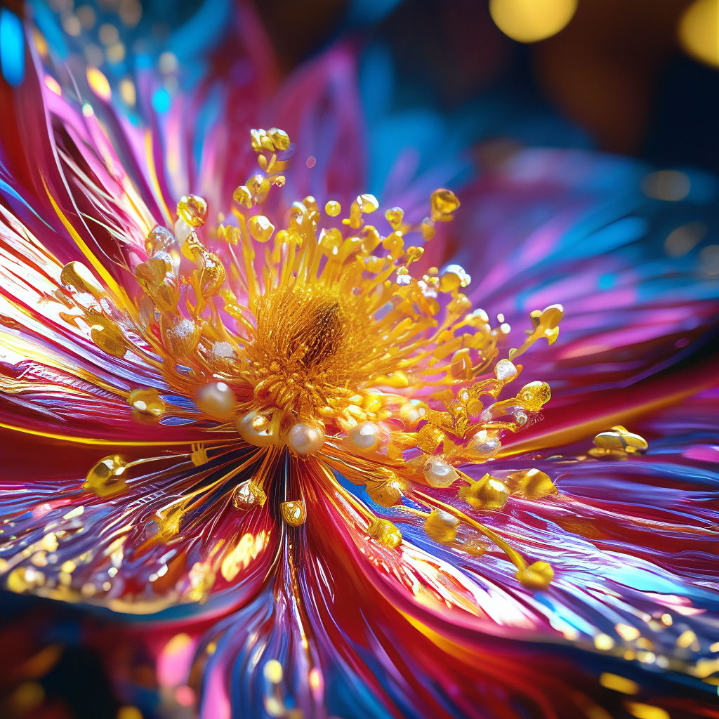 "Fabulous stratocolor flower, watermelon petals terry edges inlaid with ...
