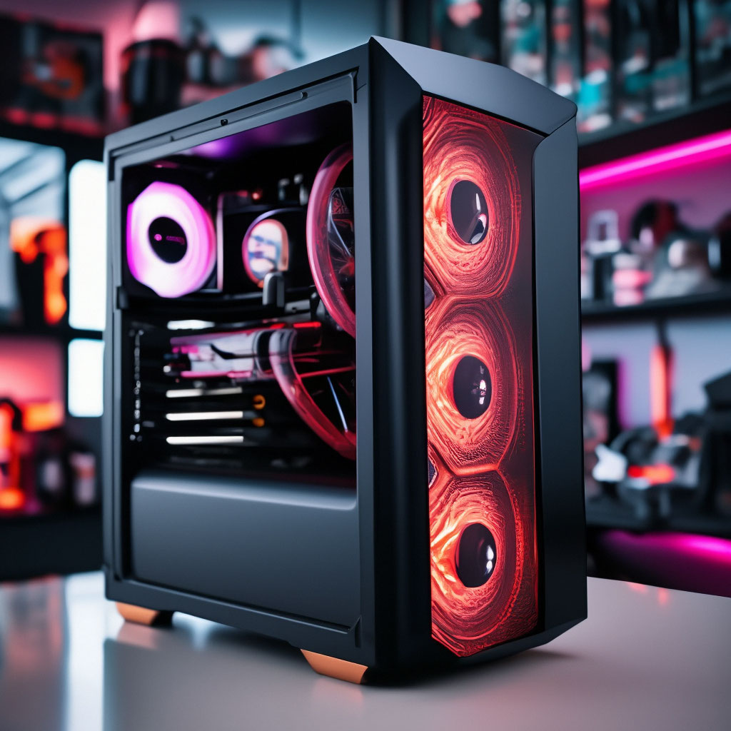"The most powerful PC in the world" — image created in Shedevrum