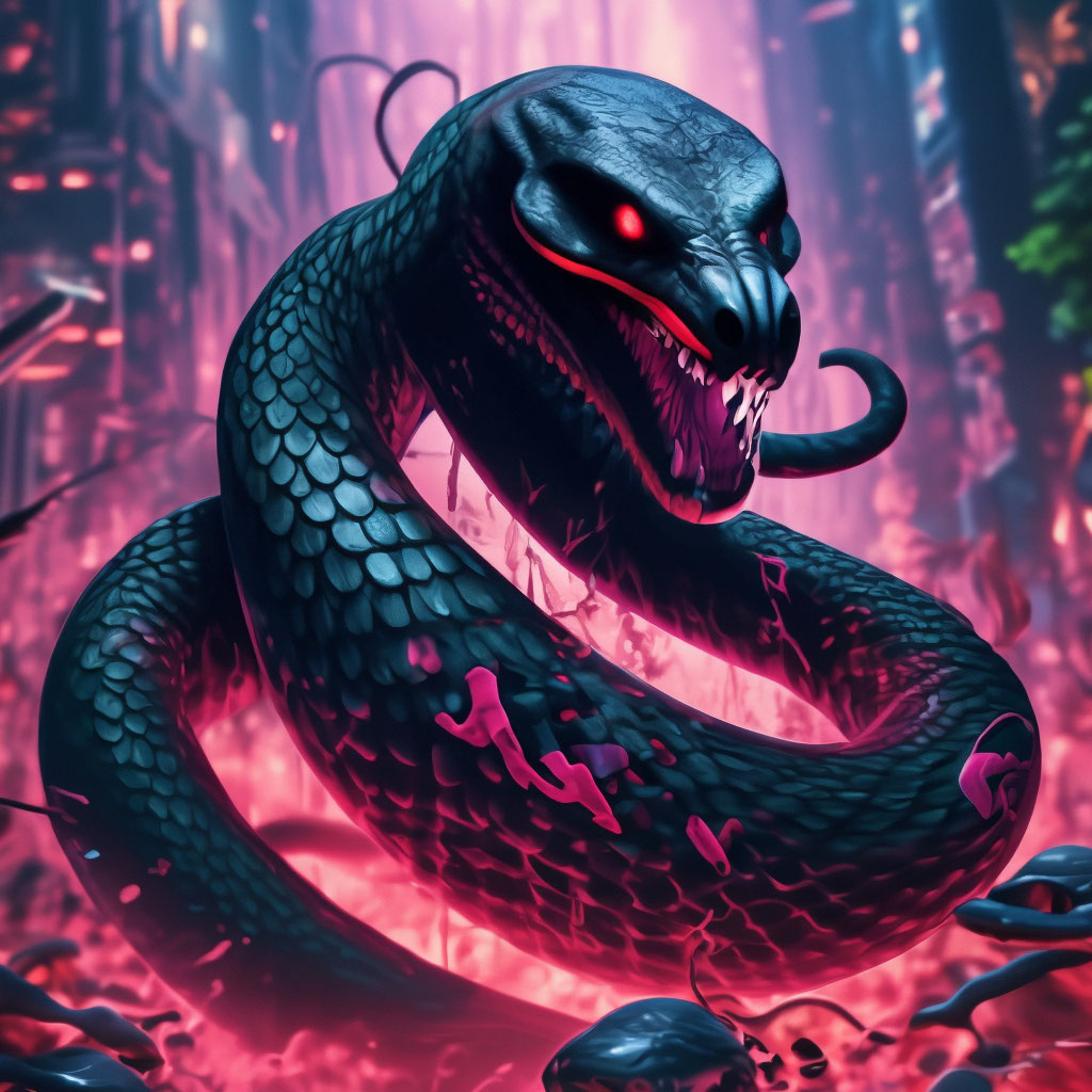 "Symbiosis of vipers and zombies high detail 🔥" — image created in ...