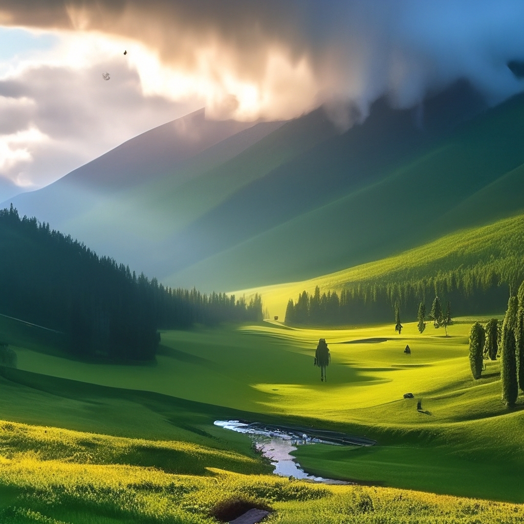 "Early morning , torrential rain , altai , the beauty of nature ...