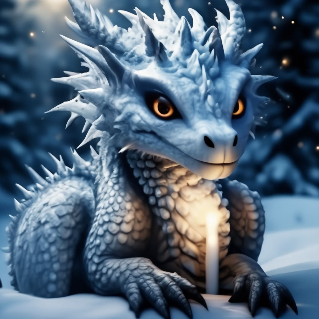 "Creep mega-cute mega-beautiful snowman dragon glows from the inside ...