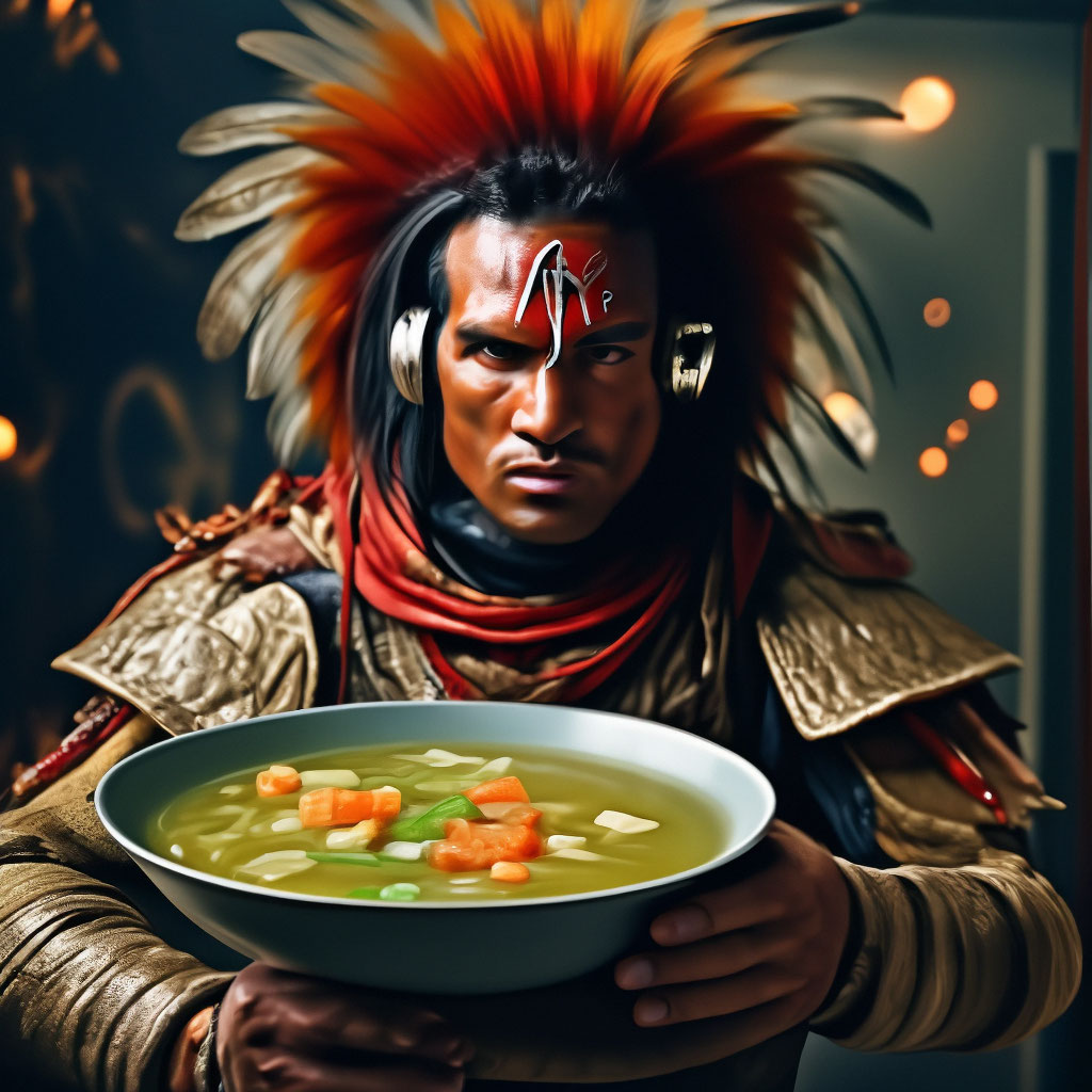 "The Indians stole a space plate of cabbage soup from the refrigerator ...
