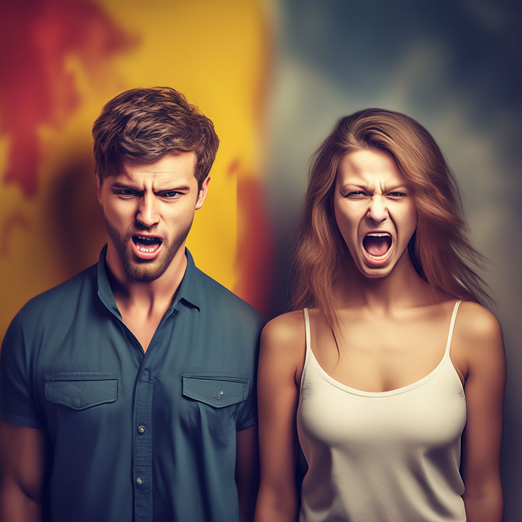 "Anger, anger, hatred, happiness, luck, disappointment in the image of ...
