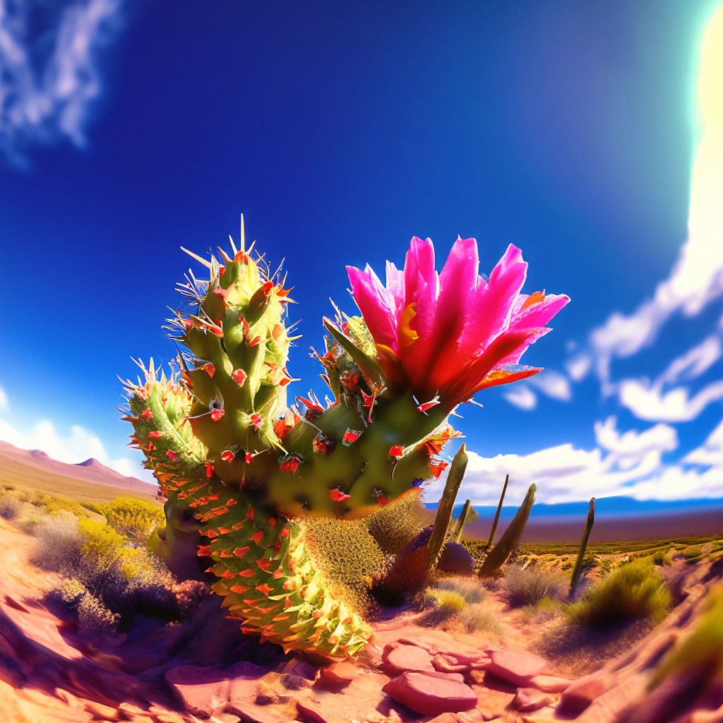 "Random angle of a flowering cactus in the Colorado desert" — image ...