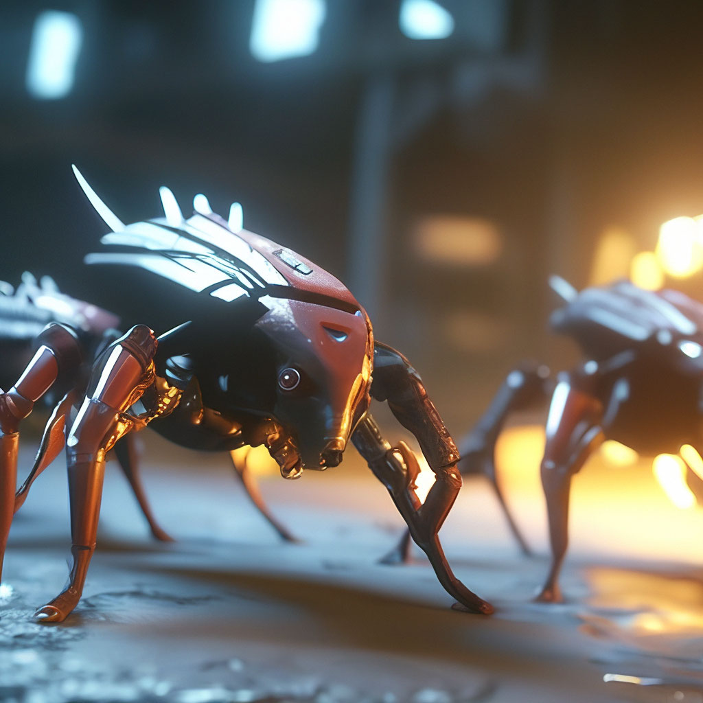 "Striders from half-life 2 , realistic, high detail, high resolution ...