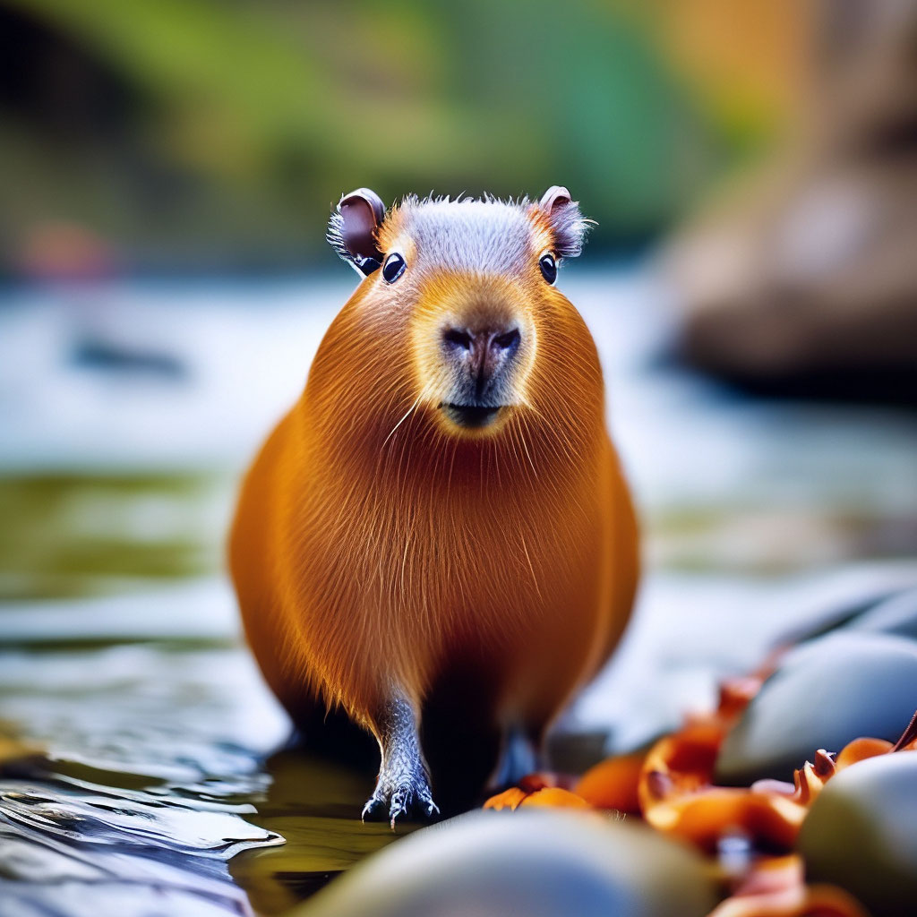 "Cool capybara" — image created in Shedevrum