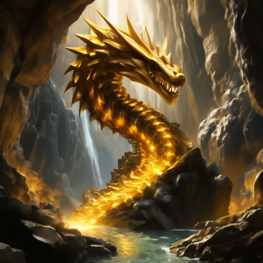 "The golden serpent is an ancient creature that creates passages in ...