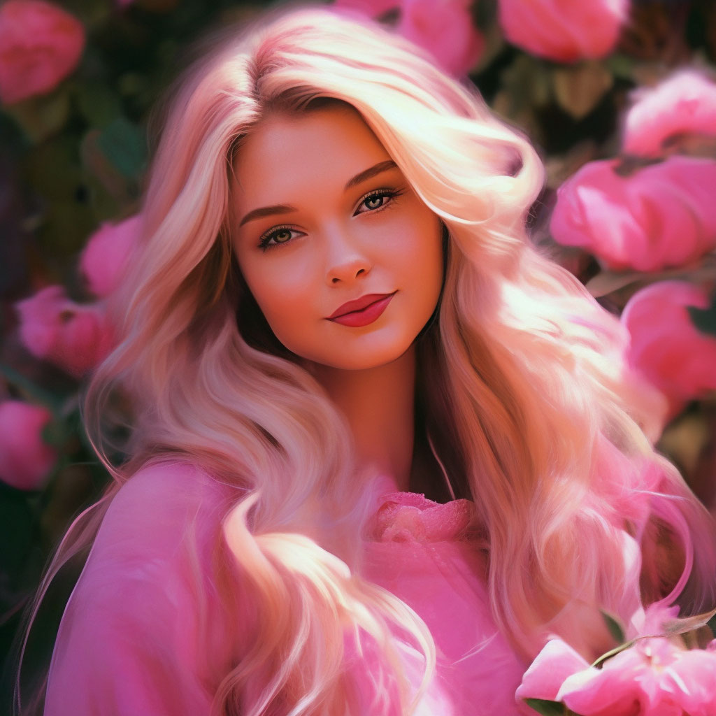"Annie Laird pink" — image created in Shedevrum