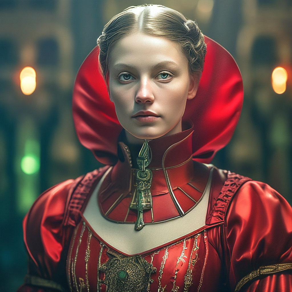 "Portrait of an adult countess bathory, 16th century, cold face, power ...