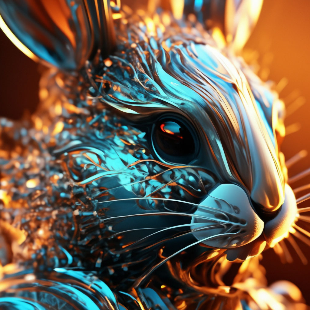 "Fractal smoke rabbit mask Infernal High Detail 3D Volume Realistic ...