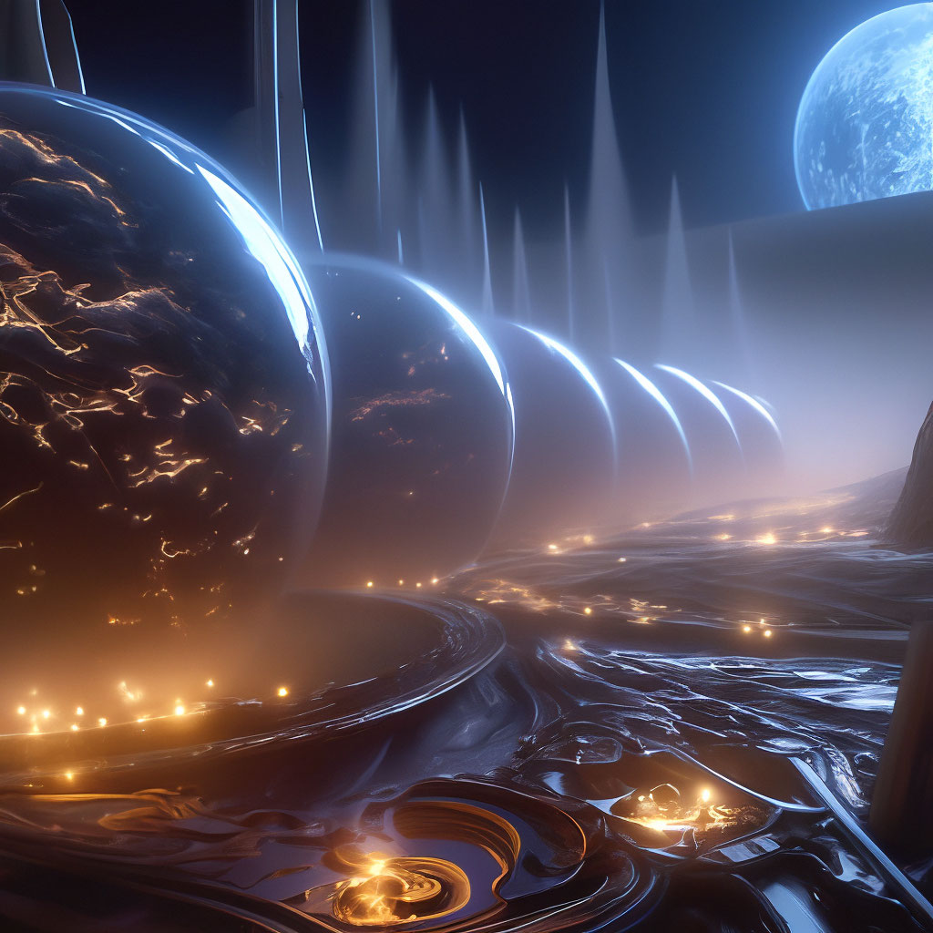 "Dump of the universe, photorealism fine detail quality lighting ...