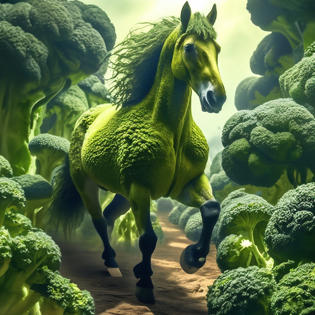 "Horse broccoli, elegant, attention to the texture of broccoli, large ...