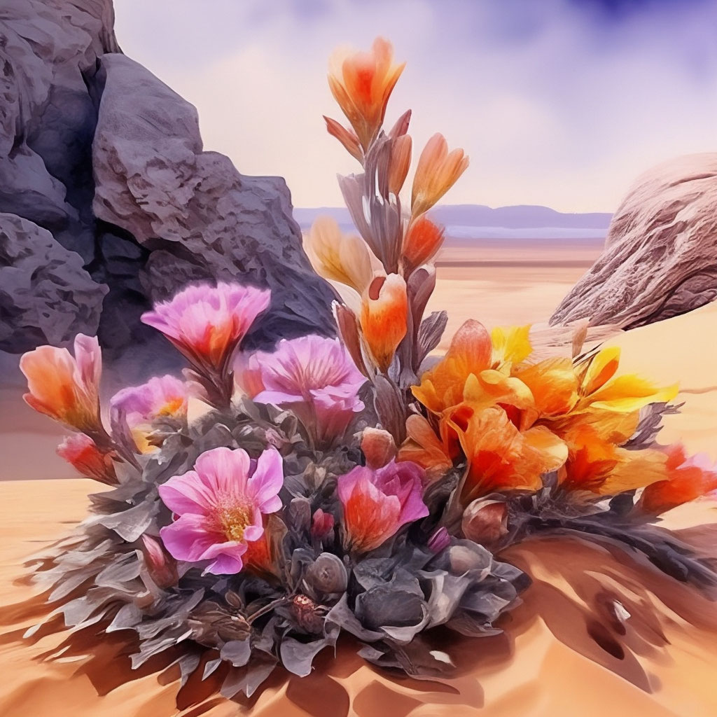 "Watercolor with drawing,living stone …" — image created in Shedevrum