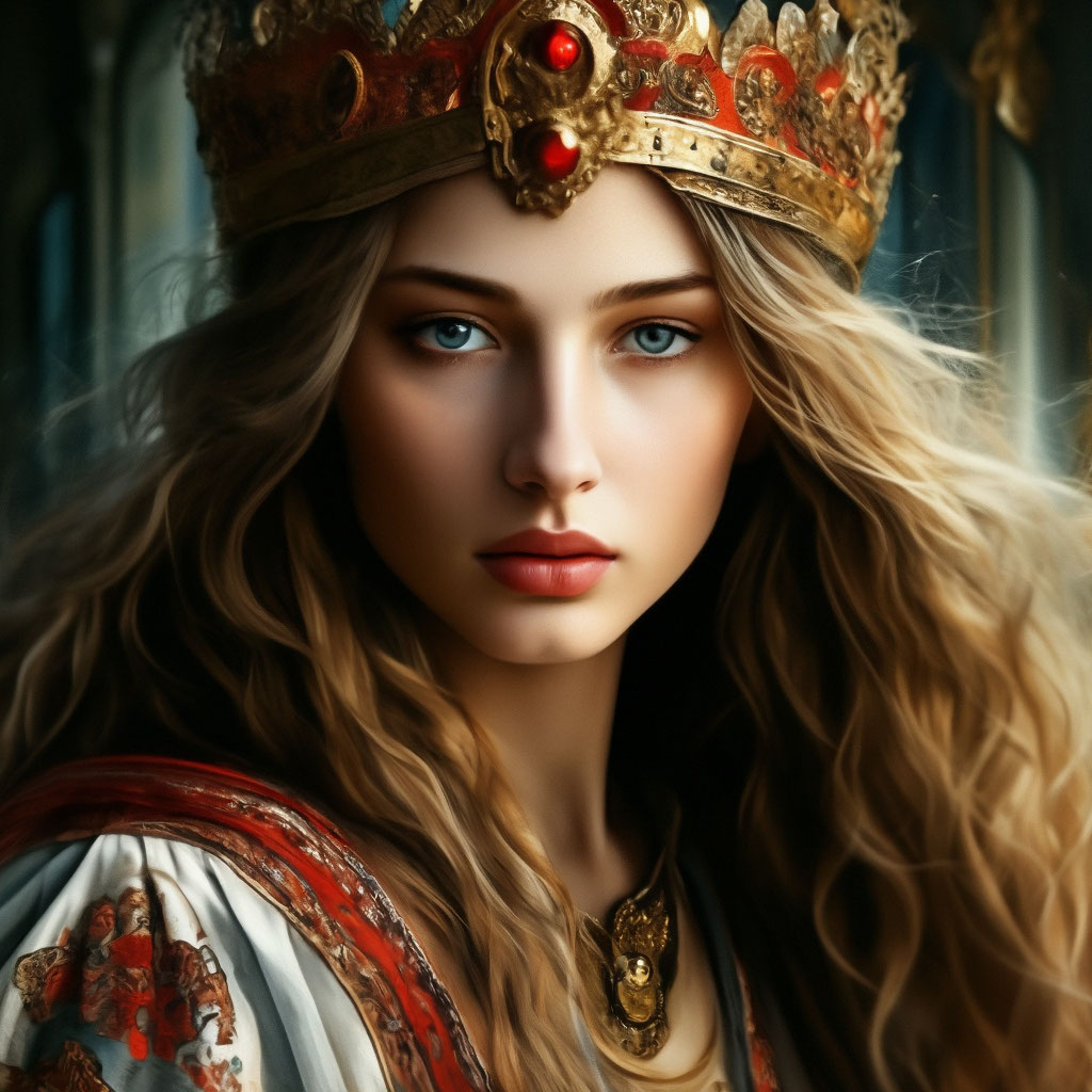 "Yaro$lavna. The Old Russian Princess. Graphics. Fine drawing of ...