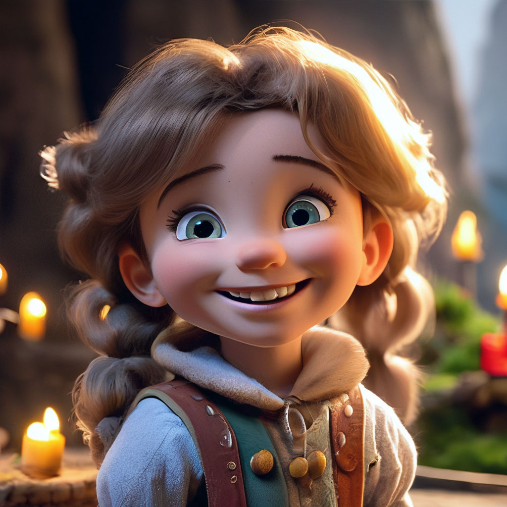 "The smallest dwarf Vasya,age 7 years maximum kindness, smile, two ...
