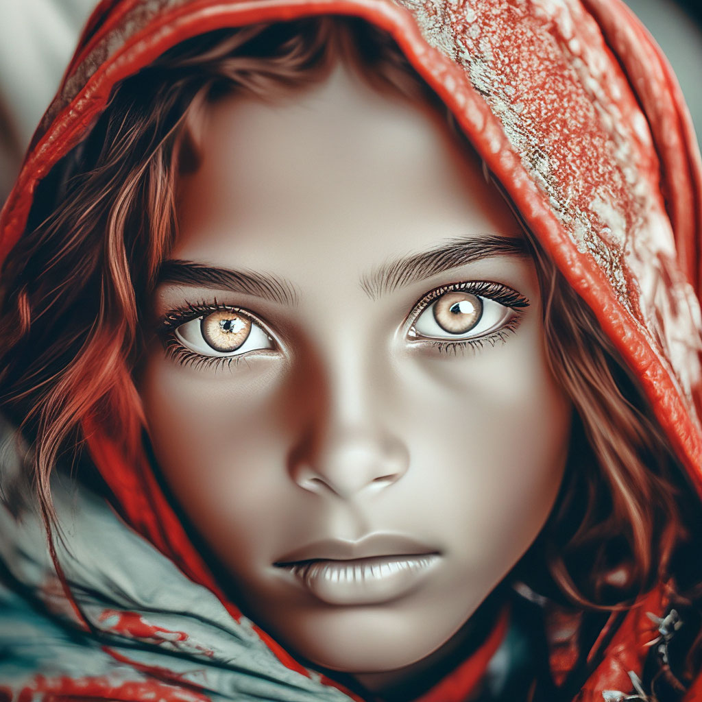 "Incredibly beautiful eyes" — image created in Shedevrum