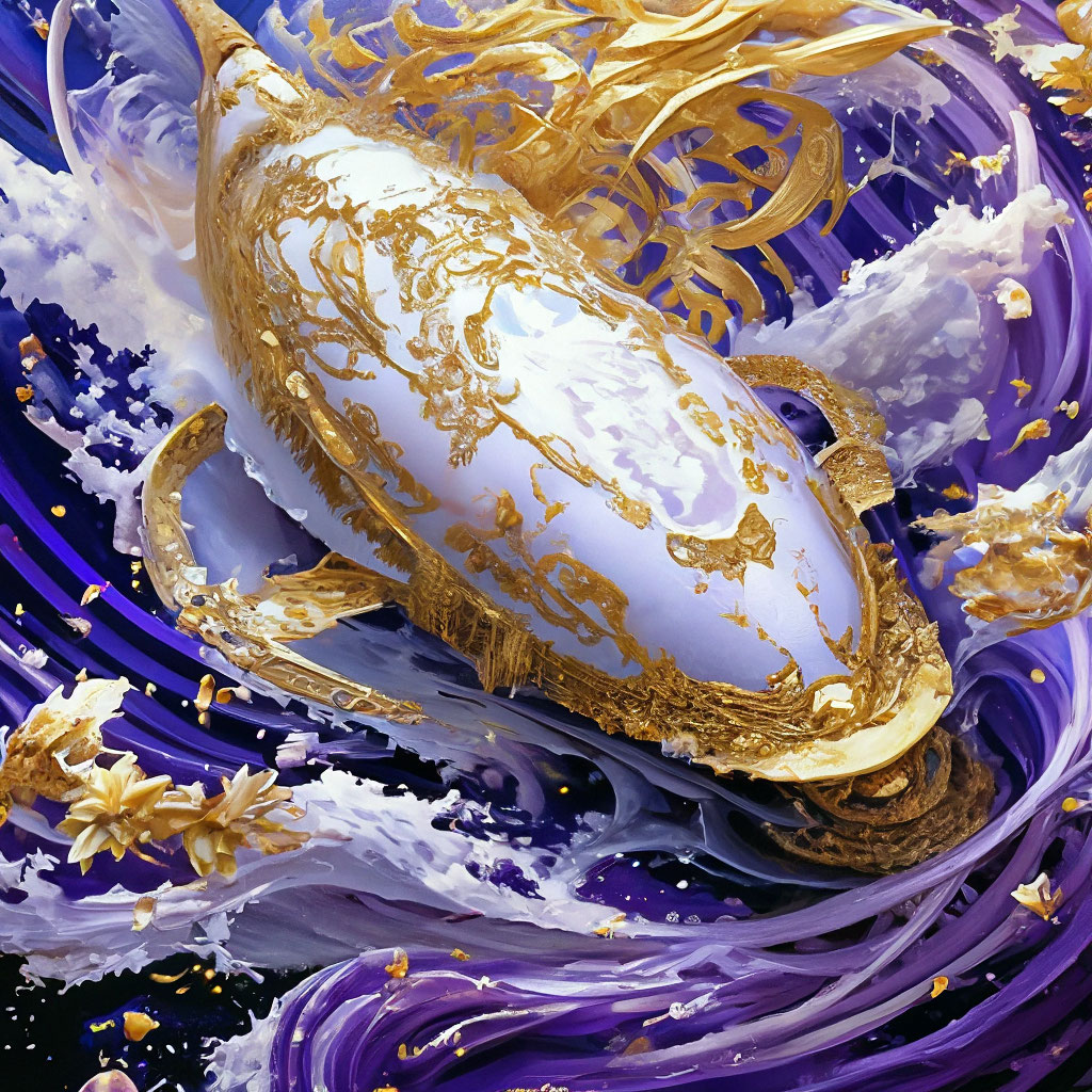 "Graphic drawing, the great magical vessel of life, japanese culture ...