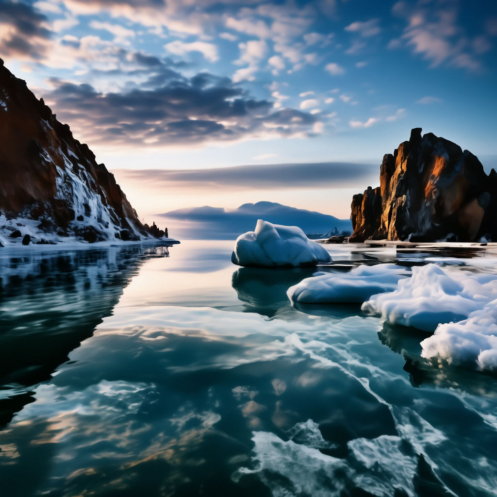 "This stunning landscape photo shows majestic Lake Baikal, the deepest ...