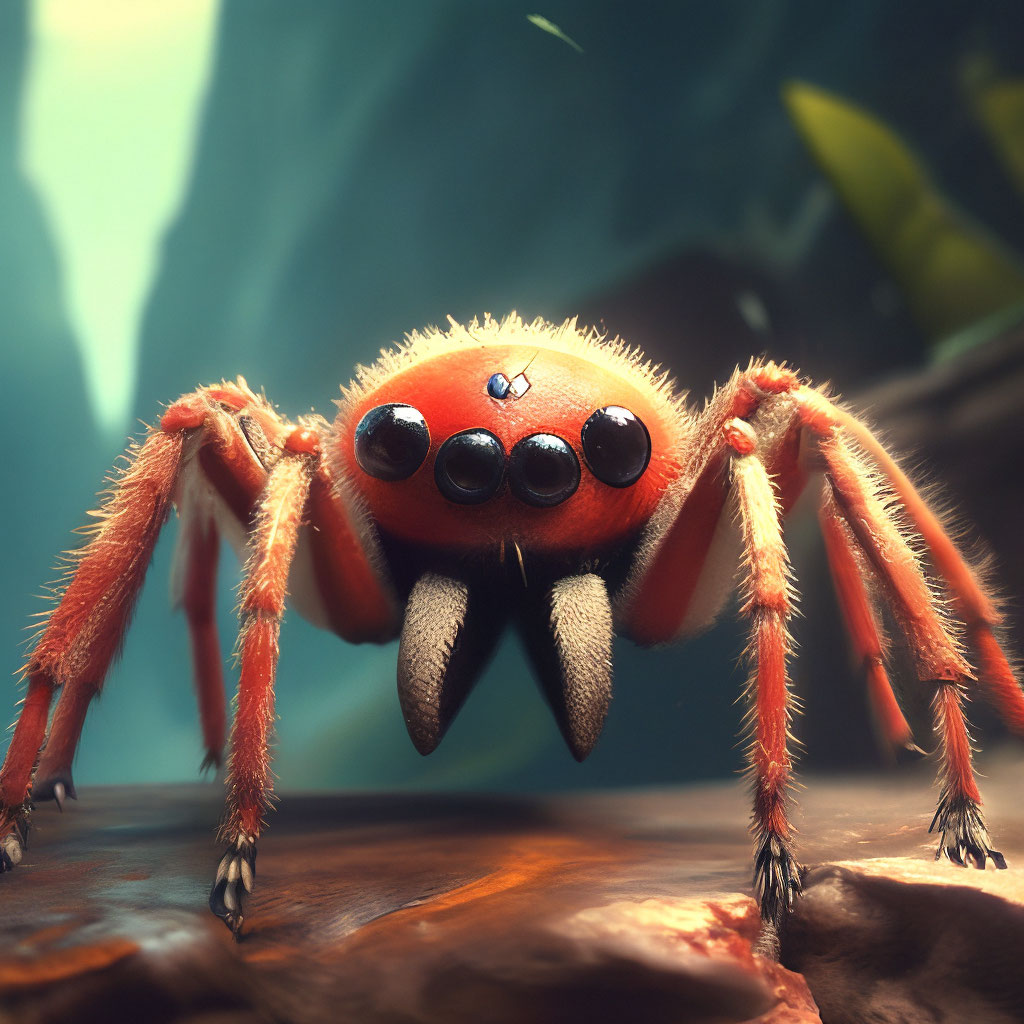 "Emir 's spider" — image created in Shedevrum
