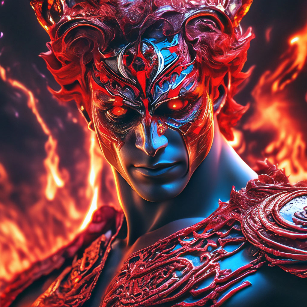 "Megarealism, high detail, double exposure, beautiful hell, hades ...