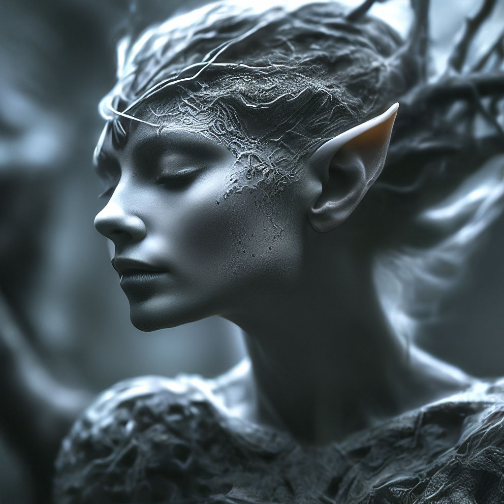 "Elves of tomorrow. elf. shadow.coal dust.the fractal of the ashes. the ...