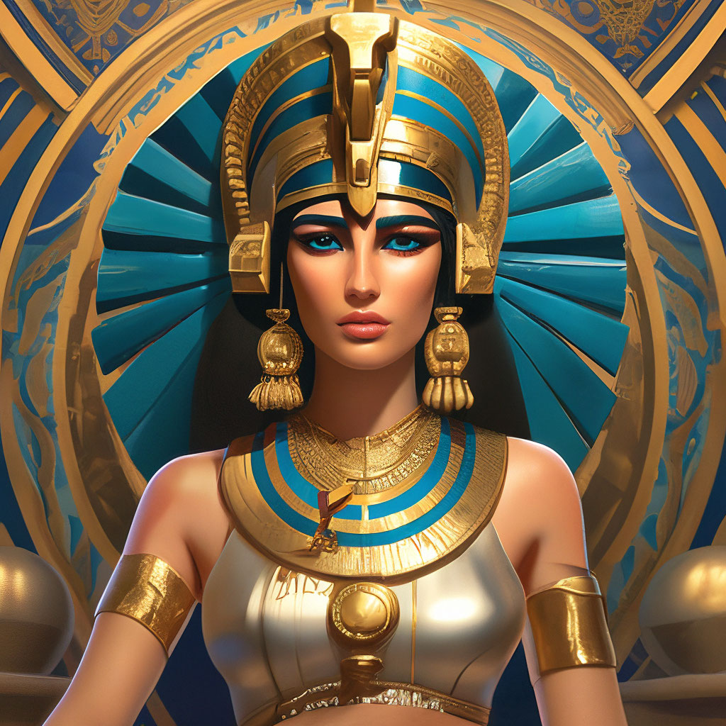 "Modern cleopatra" — image created in Shedevrum