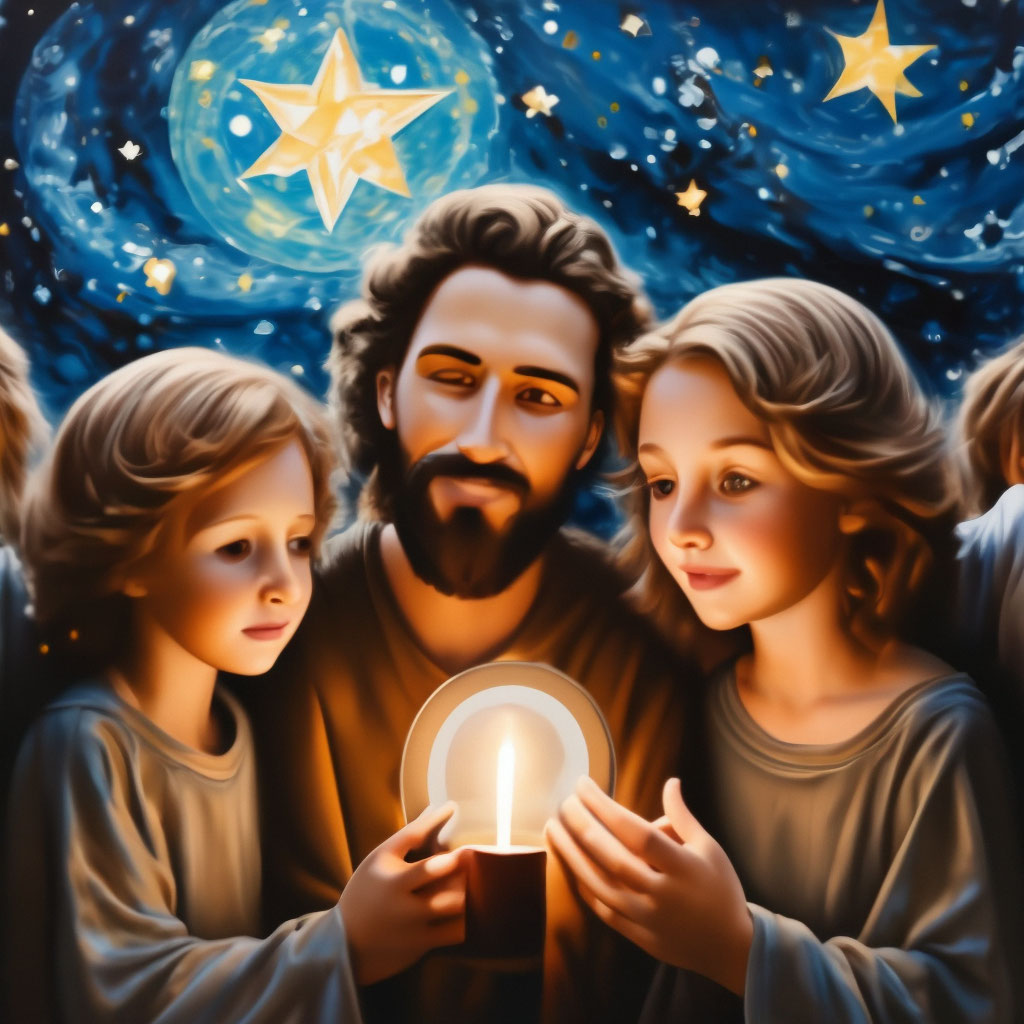 "A stunning modern acrylic painting, it depicts the Hohly Family on a ...