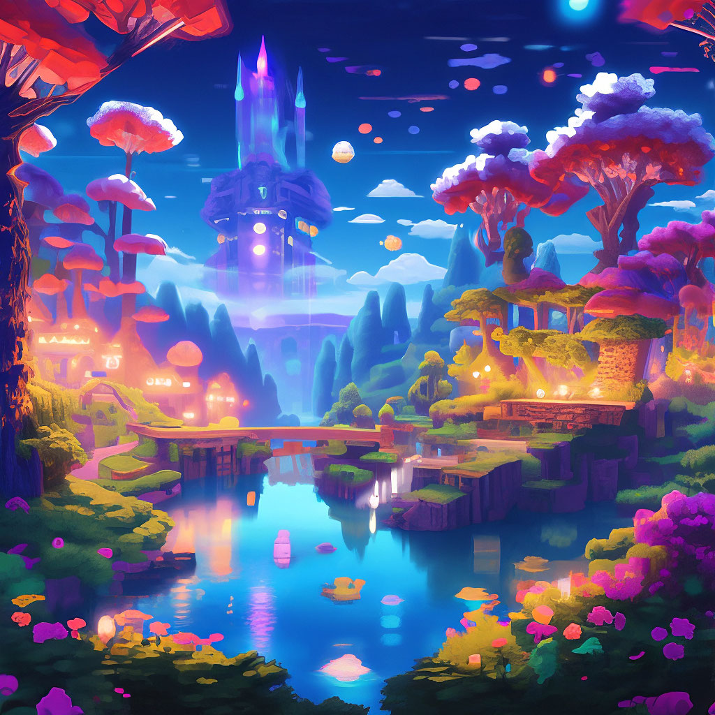 "A MAGICAL PLACE" — image created in Shedevrum