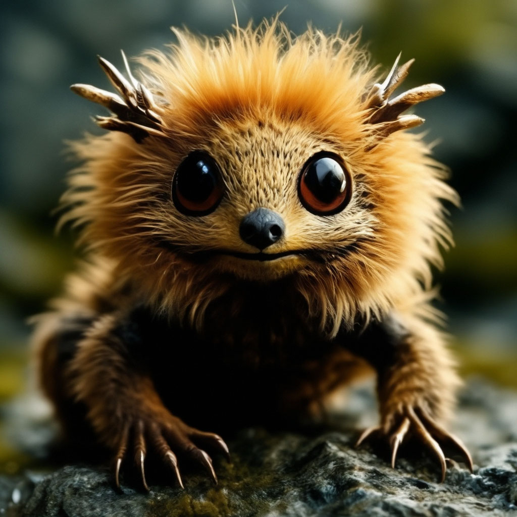 "Non-existent animal, creep, fluffy" — image created in Shedevrum