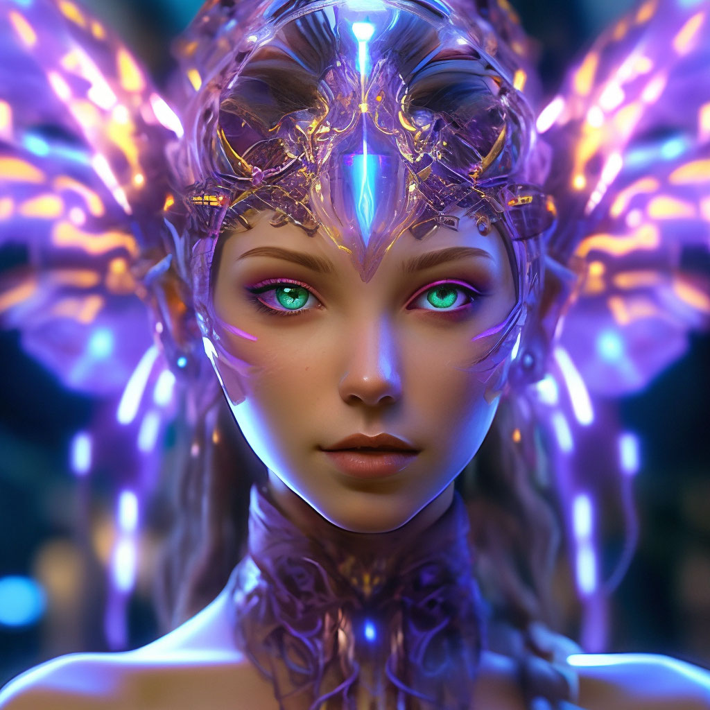 "Hyperrealism, beautiful, a hybrid of a fairy and a witch, consisting ...