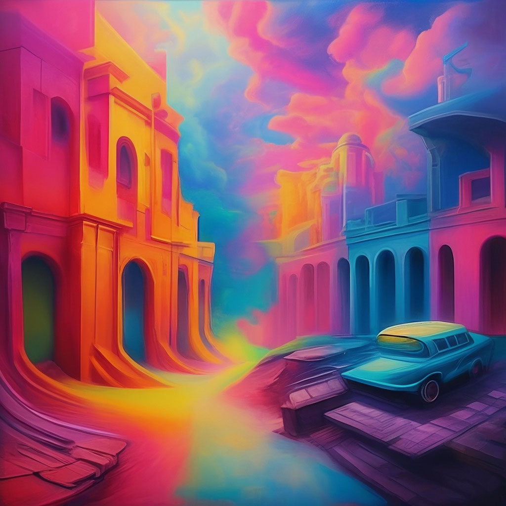 "Impossible colors" — image created in Shedevrum