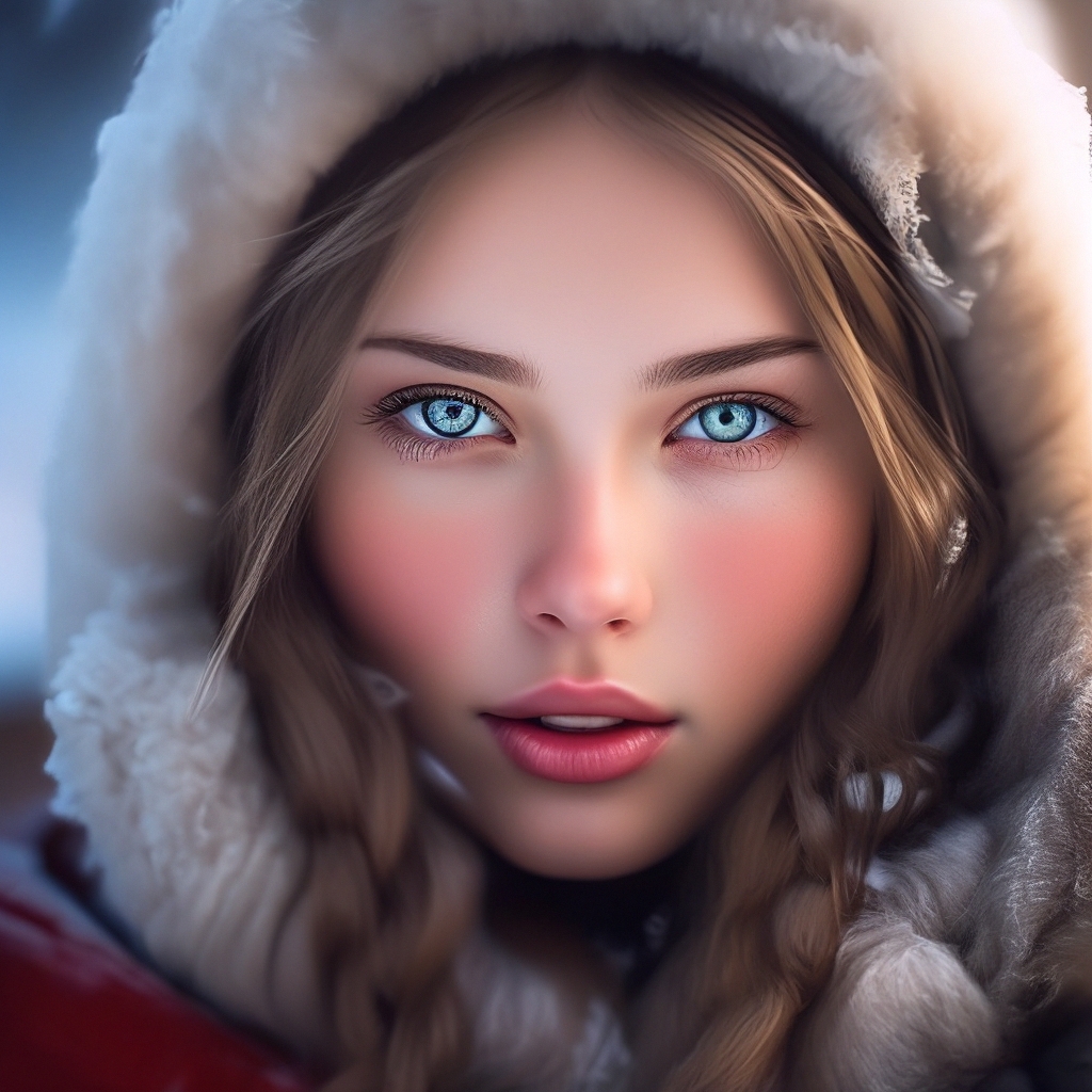 "Russian russian beauty, beautiful girl, cute facial features, light ...