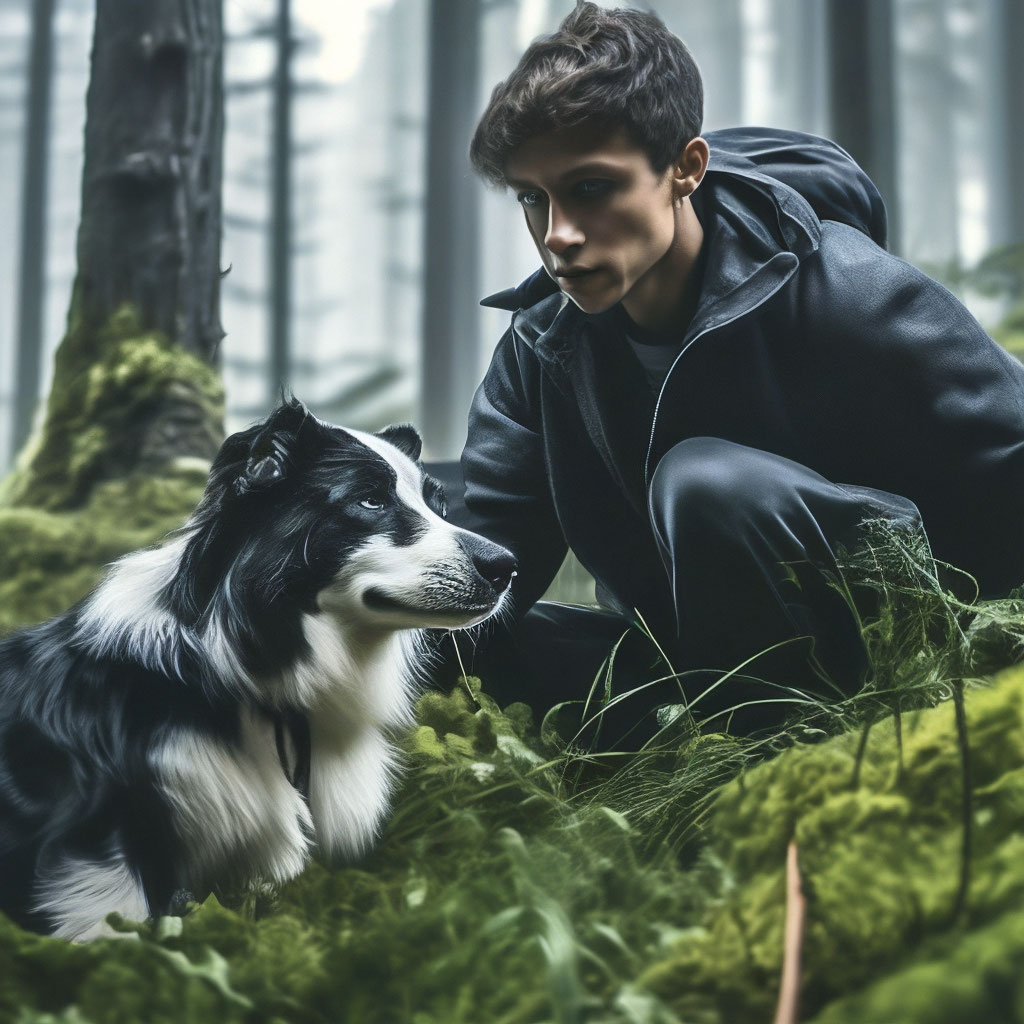"Hyperrealism detailing a young guy is sitting on the ground in the ...