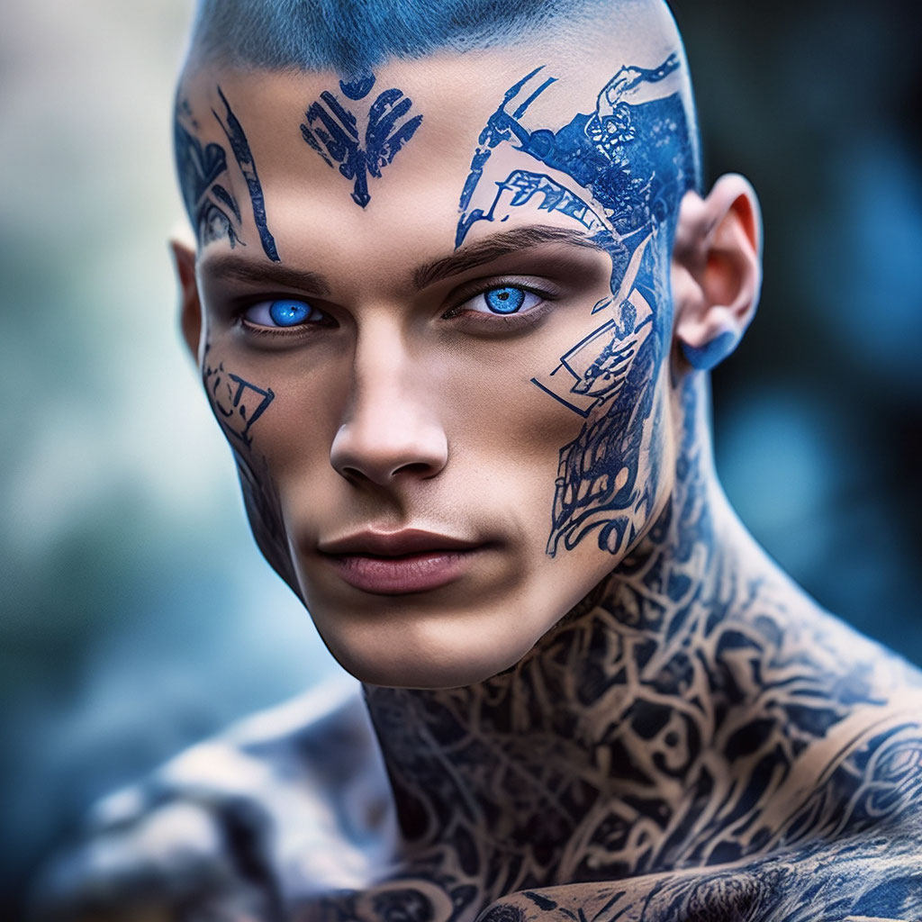 "A man from another world, pleasant appearance, blue eyes, high ...