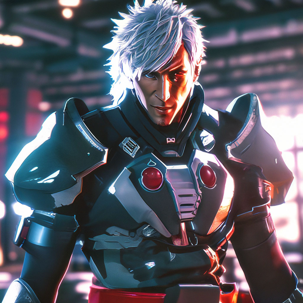 "Raiden from the game metal gear rising, beautiful, 4k, realistic ...