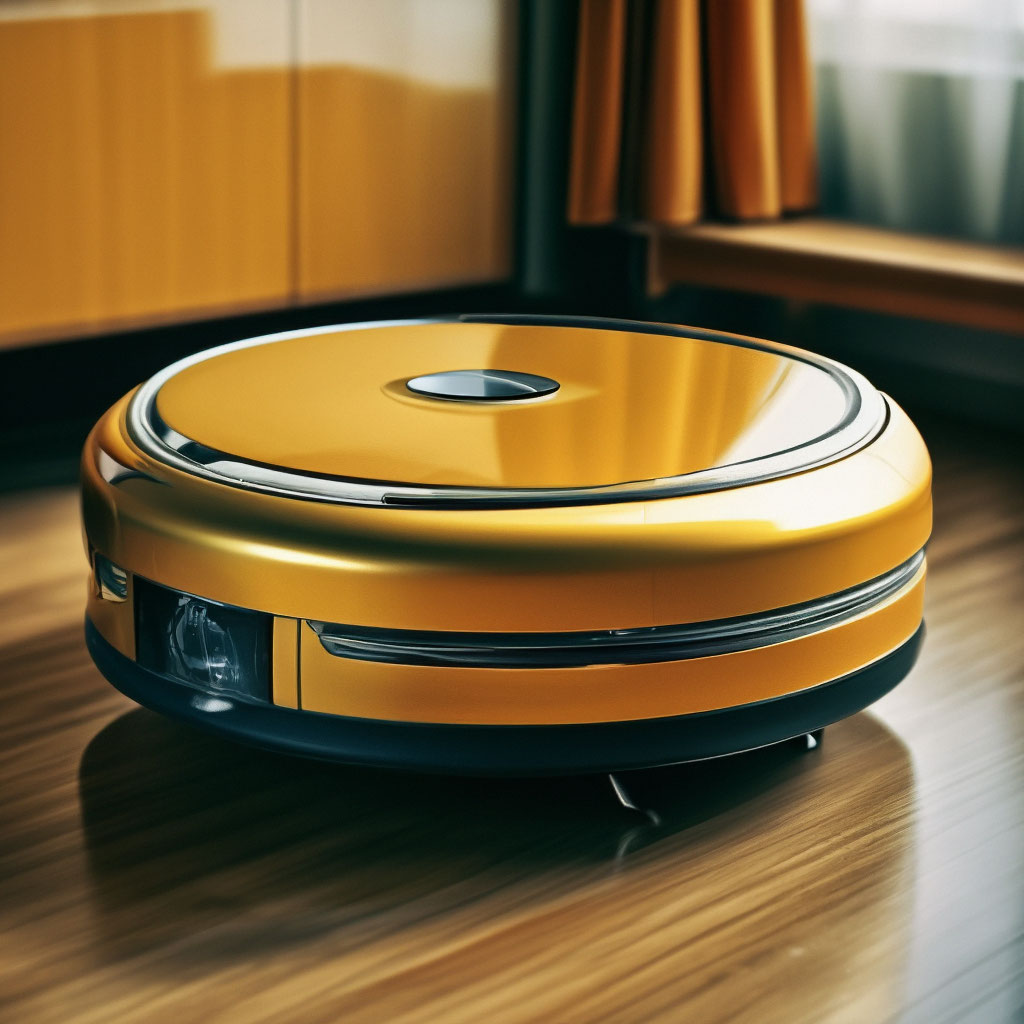 "Robot vacuum cleaner from zhiguli (avtovaz)" — image created in Shedevrum