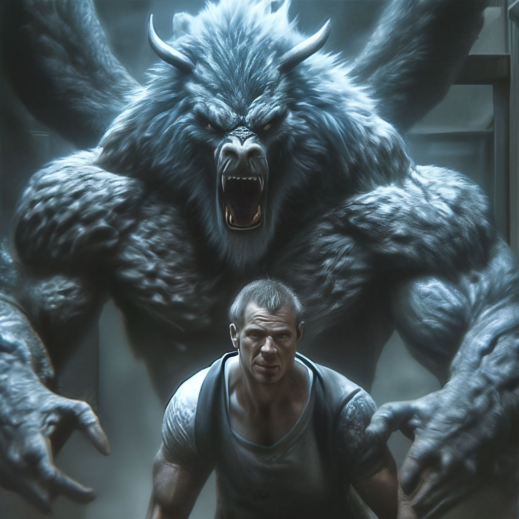 "The beast inside me,interesting effect,hyper-precise details ...