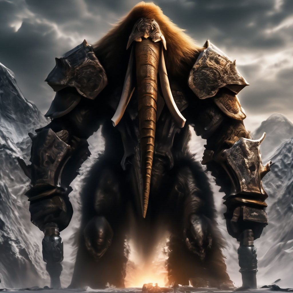 "A four-hundred-meter mammoth knight stands in front of him" — image ...