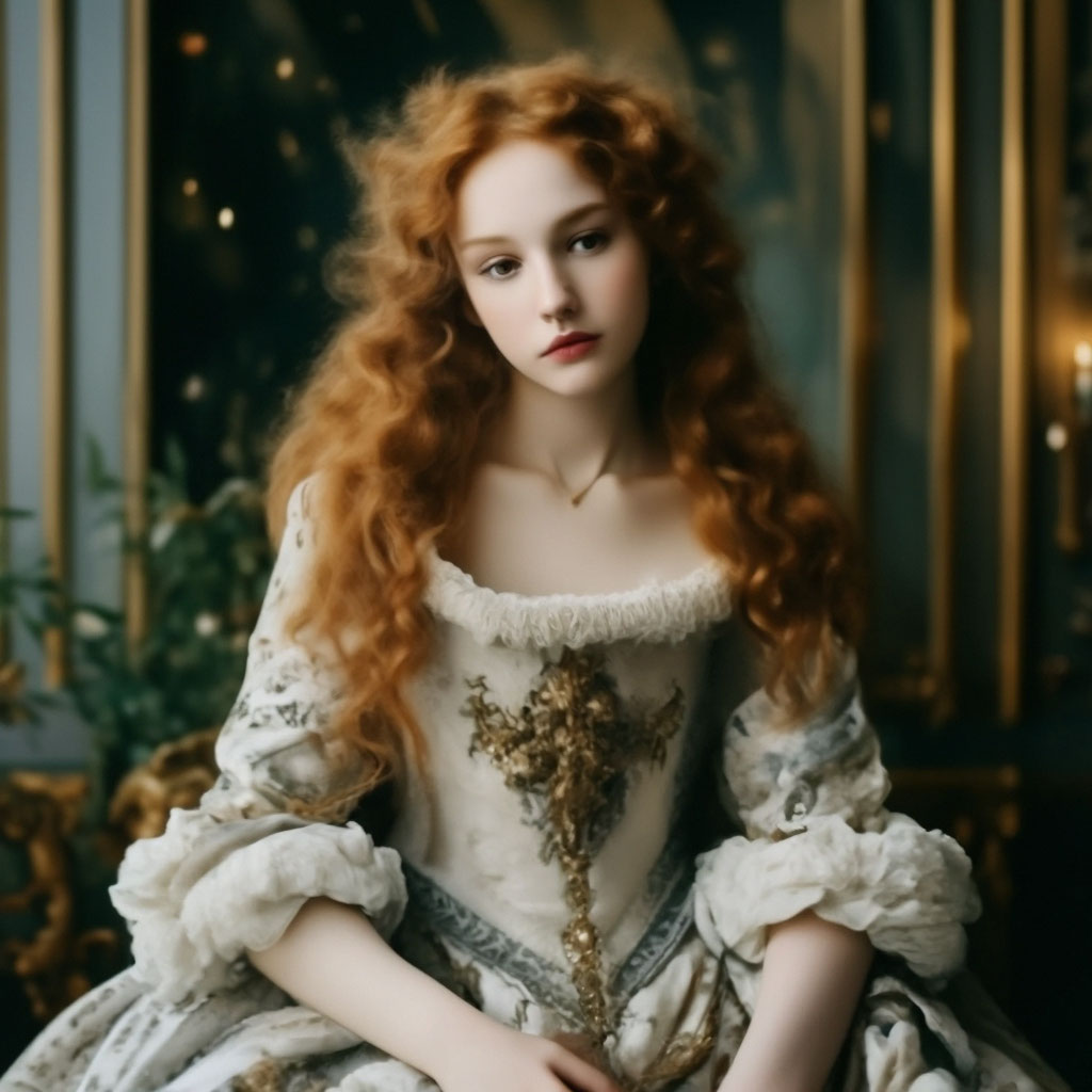 "Rococo winter" — image created in Shedevrum
