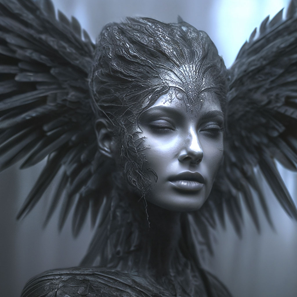 "Graphite Angel As realistic as possible The face is very clear and ...