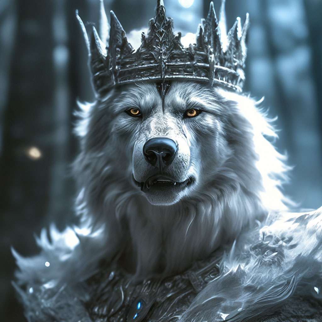"Hyper realistic beautiful wolf-man werewolf on his head beautiful ...