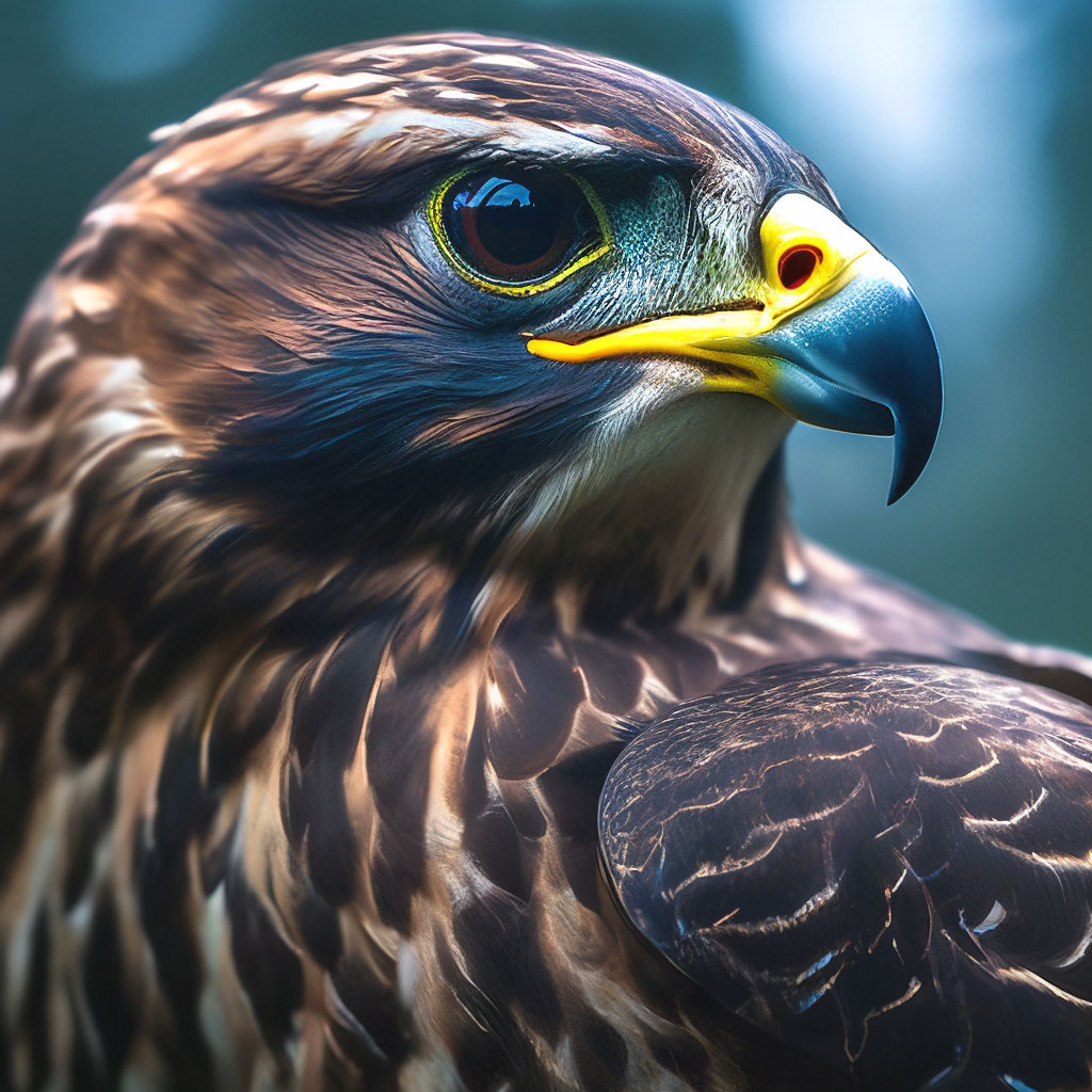 "Soaring falcon, aesthetically pleasing, beautiful, realistic, 4k ...