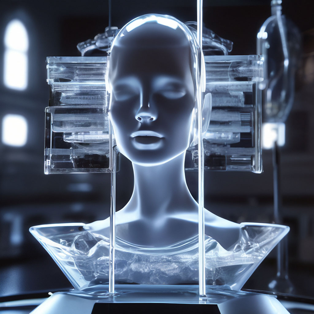 "A very distant view of a hinged doll +a frame +liquid glass of a ...