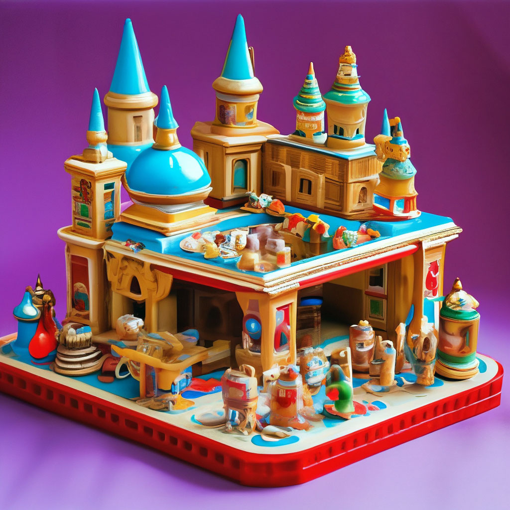"The neural network creates an image in the style of a three ...