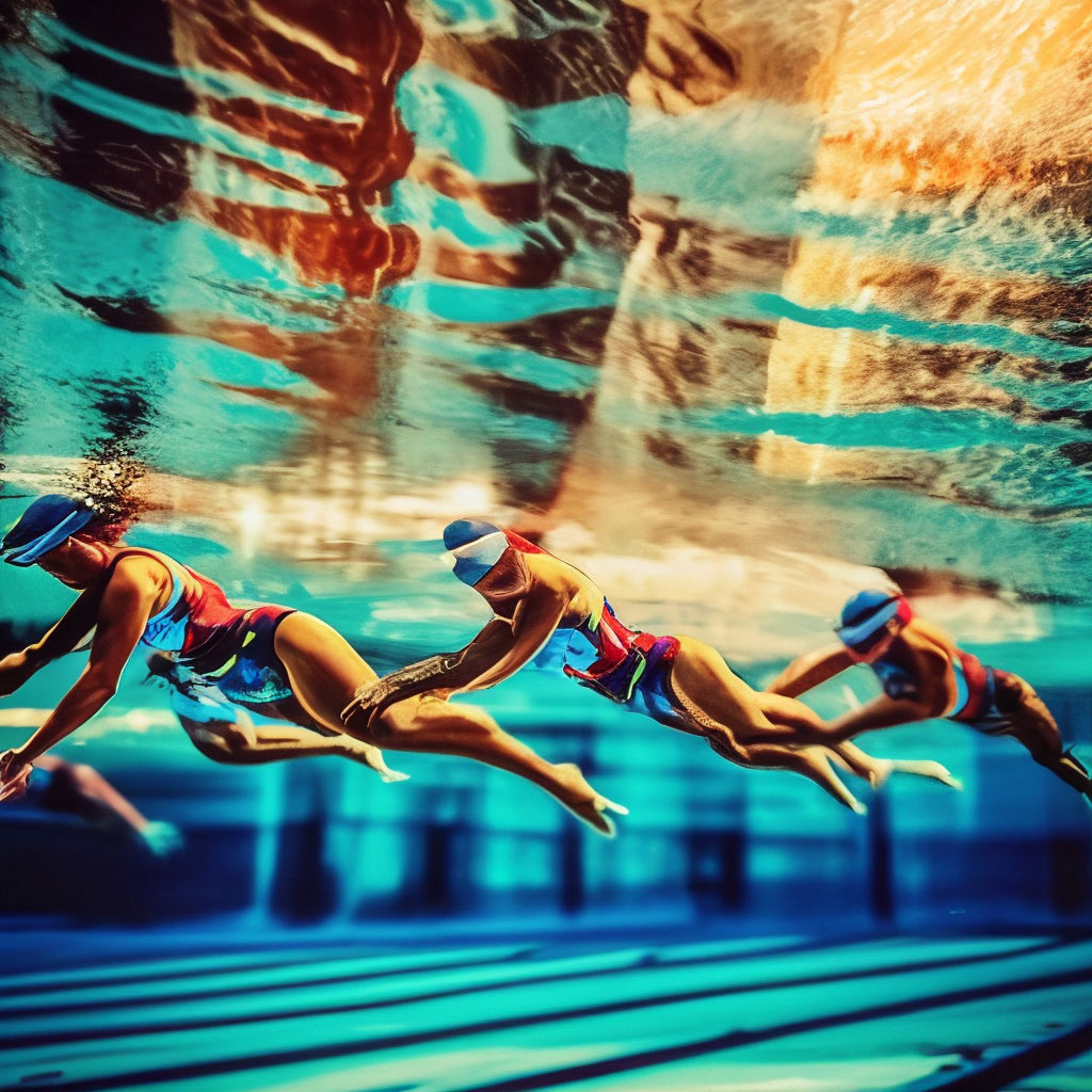 "Synchronized swimming in all its glory, beautiful, realistic ...