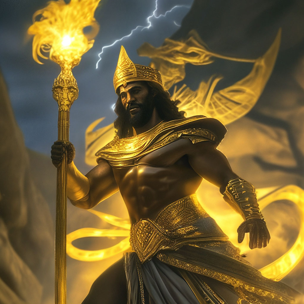 "The birth of Mitra, he separated from the rock, his head is decorated ...