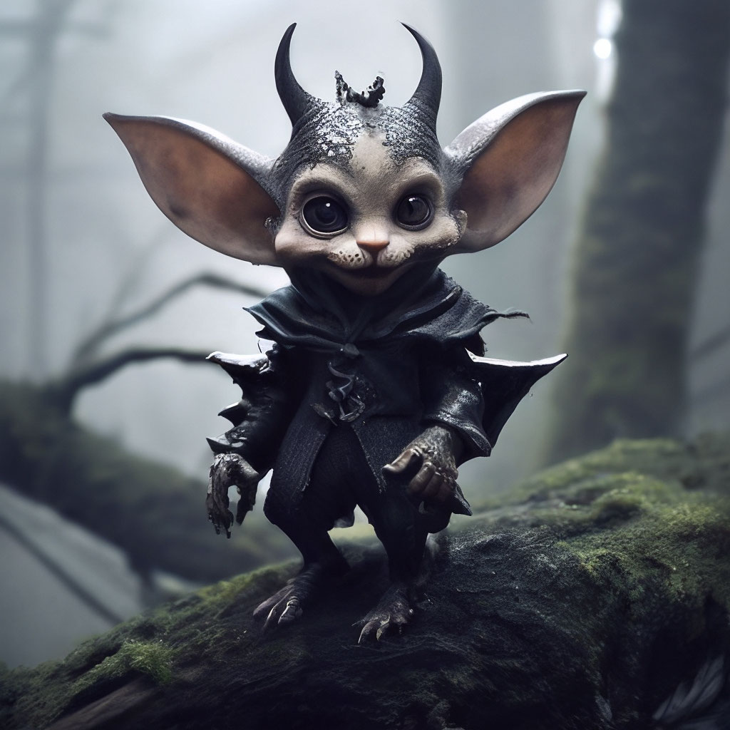 "Funny little imp 🔥" — image created in Shedevrum