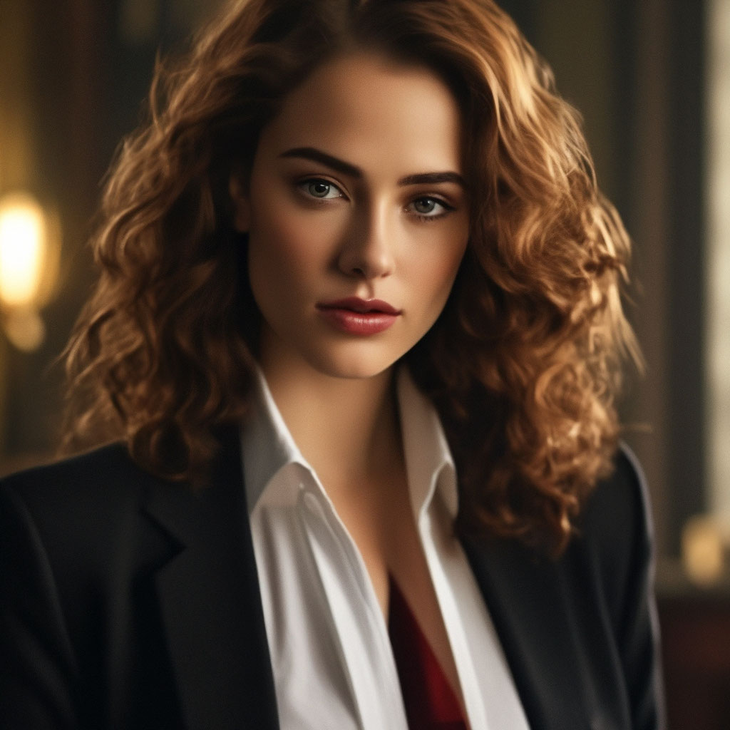 "The chief's secretary" — image created in Shedevrum